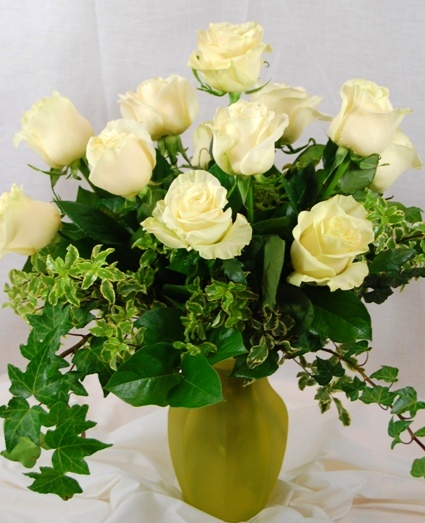 Lime Green Roses :: The Flower Shop